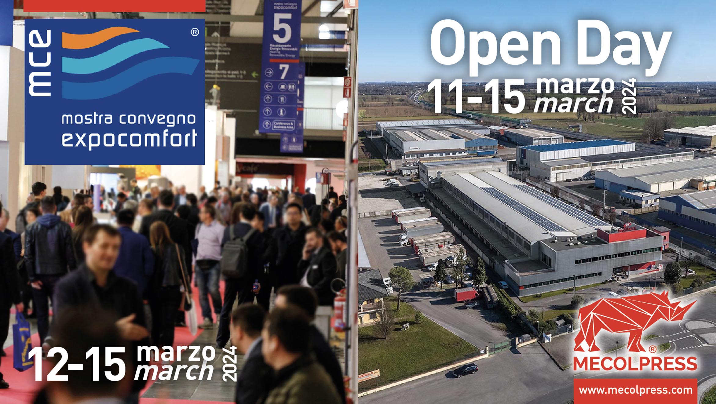 MCE EXHIBITION IN MILAN + OPEN DAYS IN MECOLPRESS